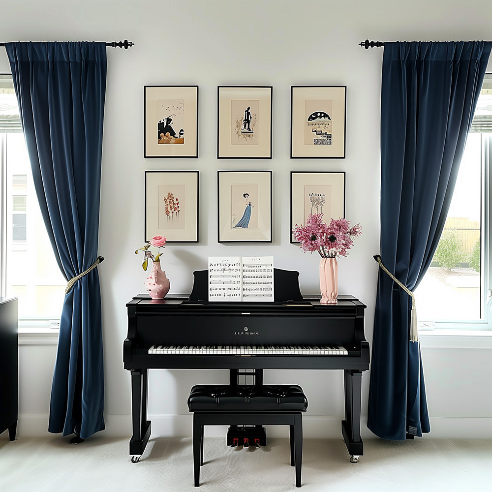 Vol Luxury Heavyweight Velvet Curtains Drapery Soft Top – Homerilla