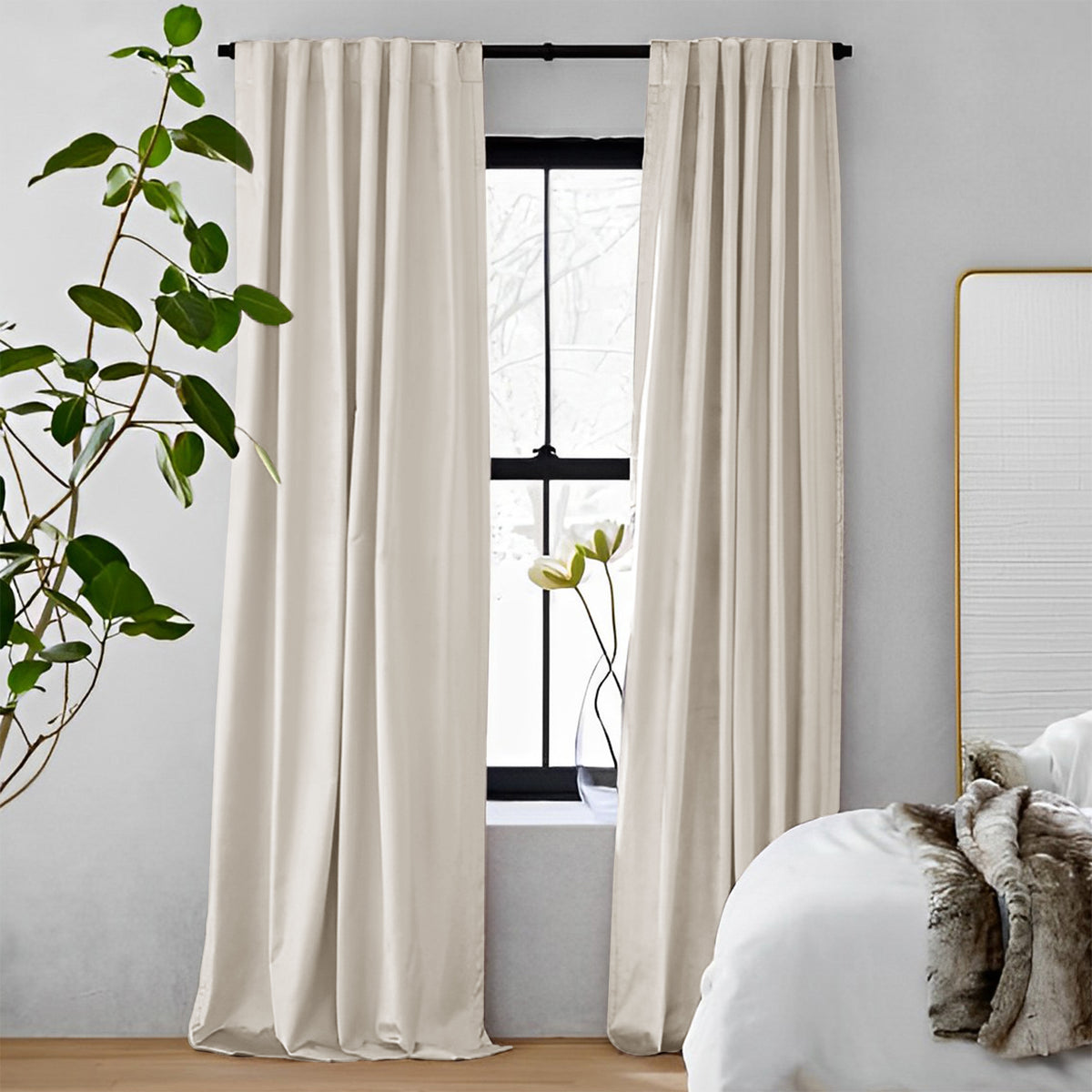 Vol Luxury Heavyweight Velvet Curtains Drapery Soft Top – Homerilla