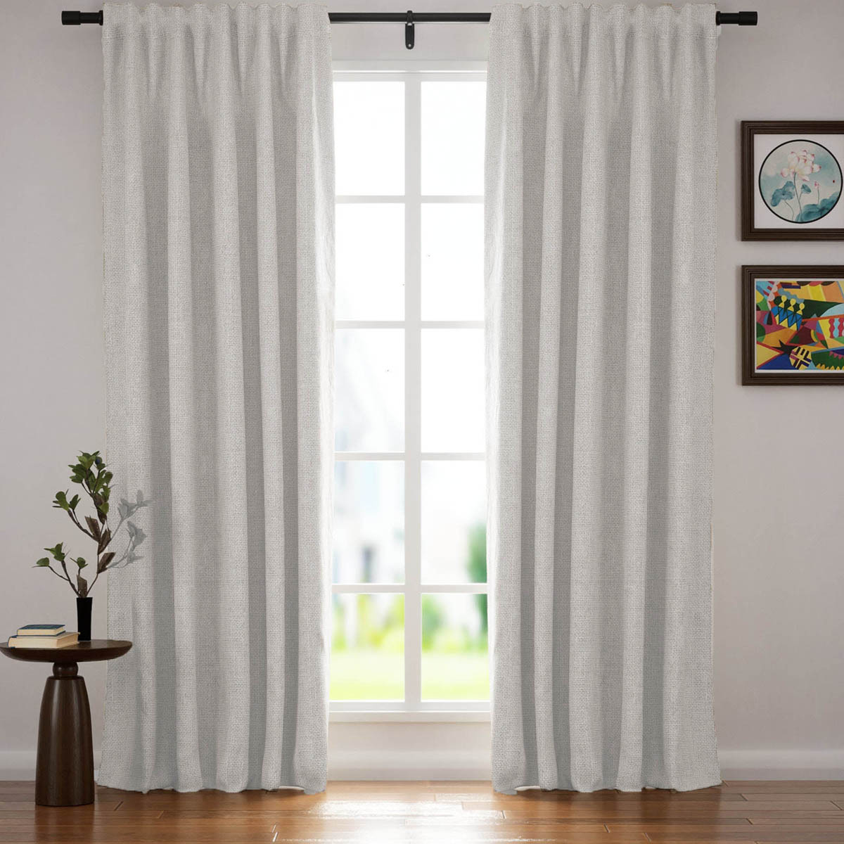 Villa Polyester Linen Curtains Drapes Soft Top – Homerilla